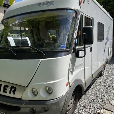 Hymer B524 LHD A-Class 2.8 family motorhome 4 berth 4 seatbelts for sale