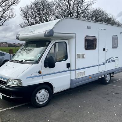 Ace Modena, 2006, 2 berth, rear fixed bed motorhome for sale