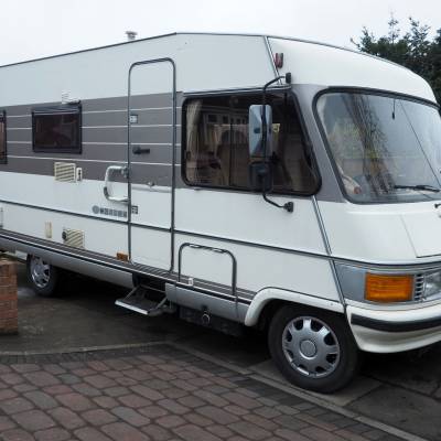 1993 Hymer B654 fixed bed A class motorhome LHD