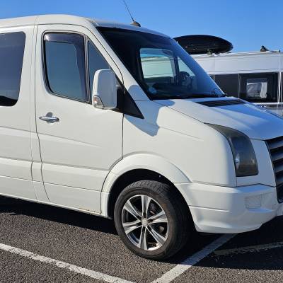 Volkswagen Crafter SWB camper 2008 2 berth 5 belts 5.2m solar towbar