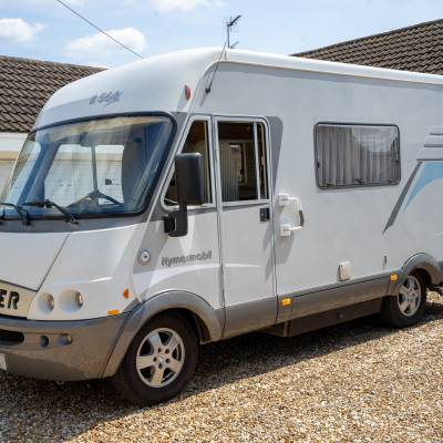 Hymer B564 - Compact 3 Berth A Class Motorhome with Large End Washroom.