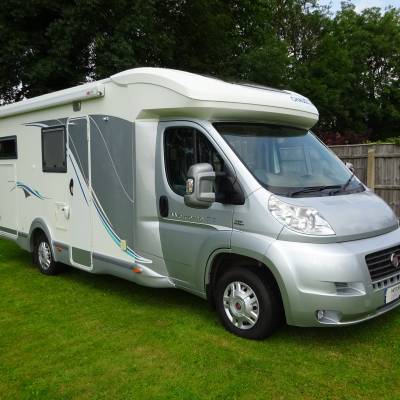 Chausson Welcome 75 2010 4 berth 4 belts Fixed Bed Large Garage ...