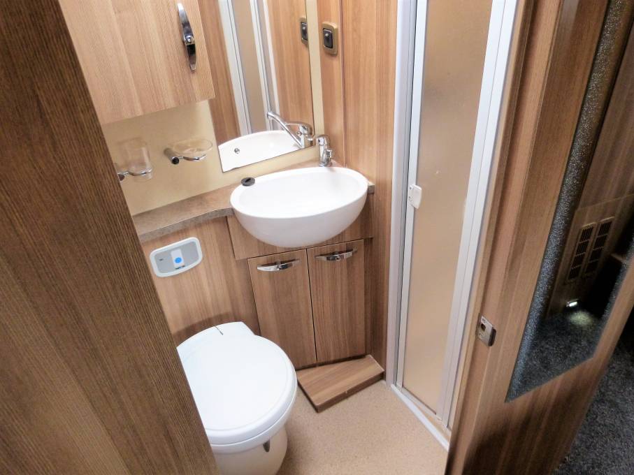 Bessacarr E789 6 berth rear garage and fixed bed coachbuilt motorhome