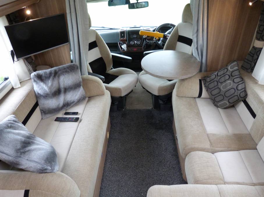 Bessacarr E789 6 berth rear garage and fixed bed coachbuilt motorhome