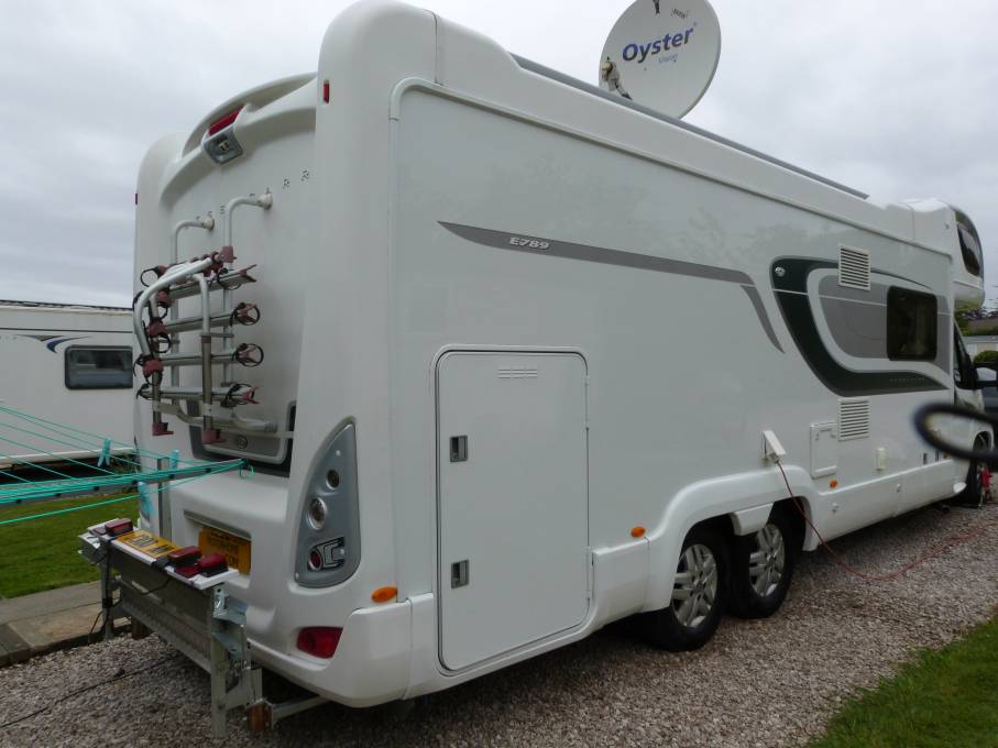Bessacarr E789 6 berth rear garage and fixed bed coachbuilt motorhome