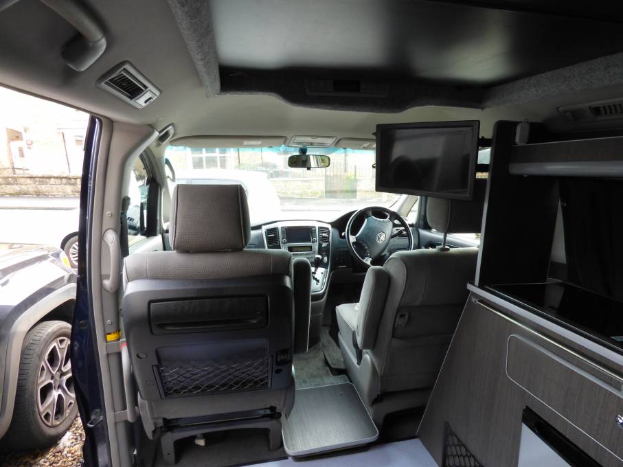 Luxury 4WD Toyota Alphard V camper conversion auto transmission with awning
