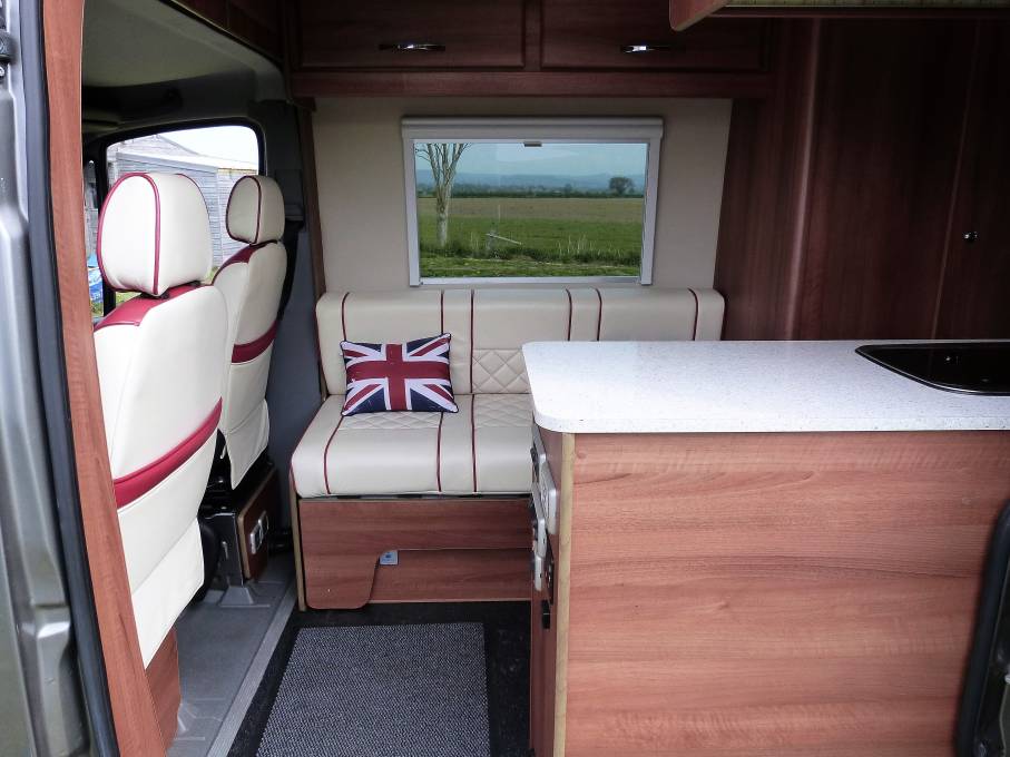 Mercedes Benz Sprinter 4 berth rear lounge campervan conversion