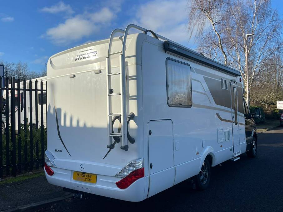 HYMER ML T630 2/3 Berth 4 Belts fixed rear island bed Automatic motorhome