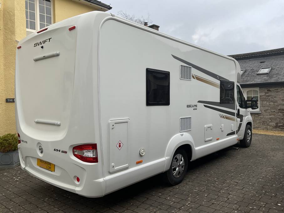 Swift Escape 694, 2020, 6.3k Miles, 5 Berth, 5 Belts, Island Bed