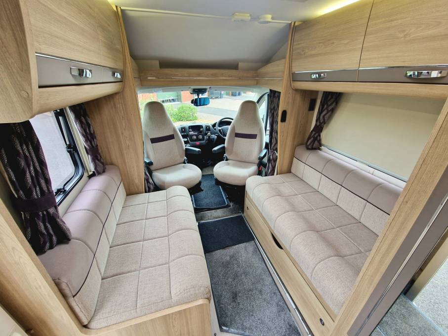 Elddis Autoquest 195 motorhome 2018 4 berth 4 belts 14k miles end lounge