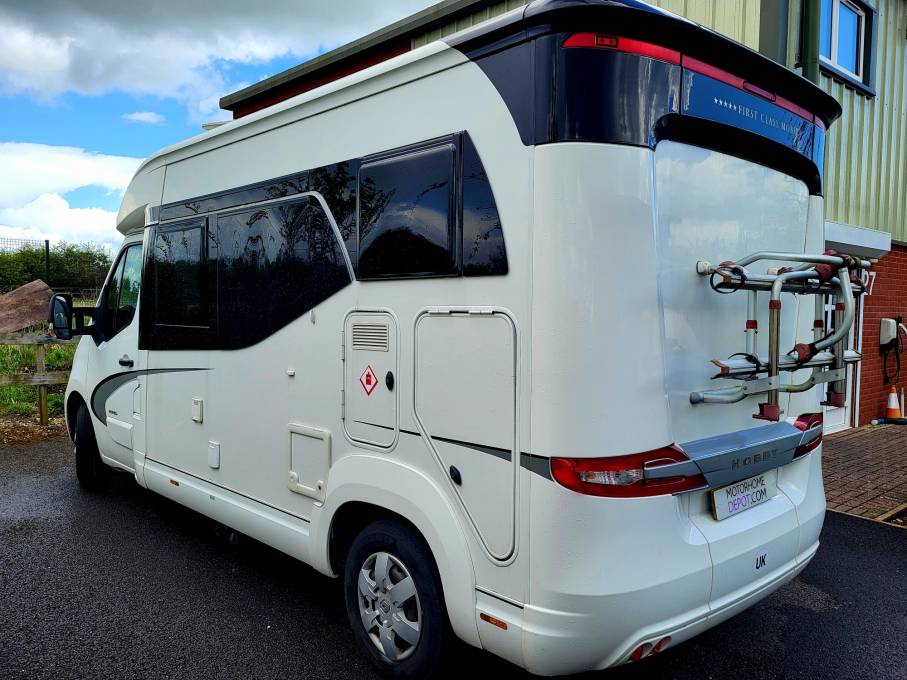 Hobby GF55 Premium 3 berth, 4 seatbelts fixed bed automatic motorhome