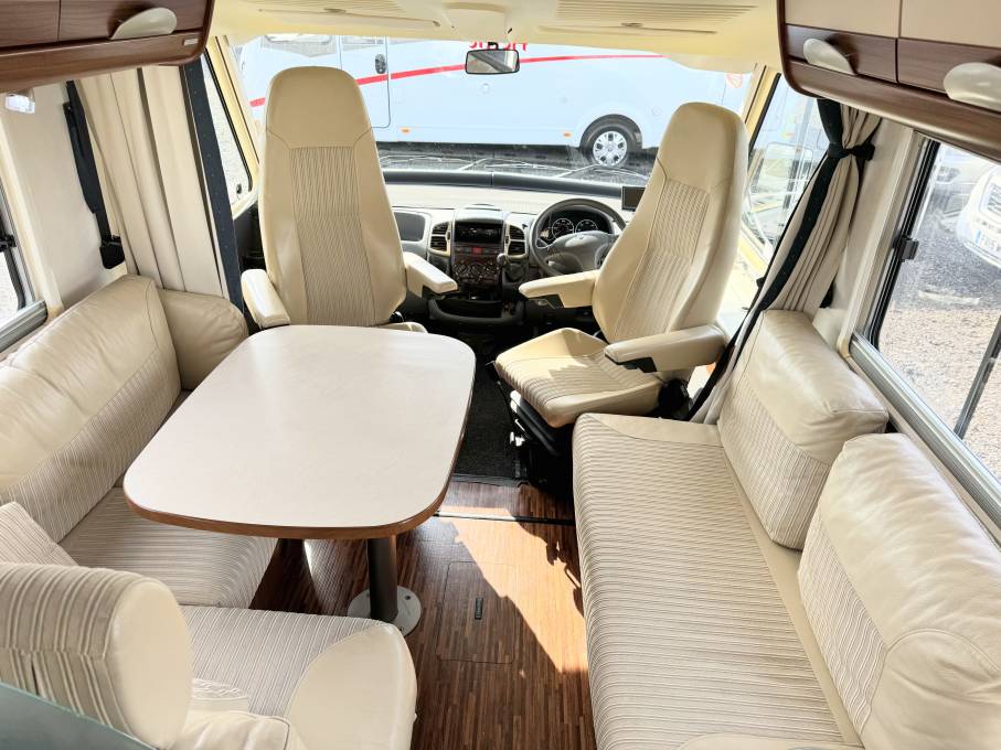 Hymer B654 4 berth 4 belts - fixed bed - a class motorhome for sale