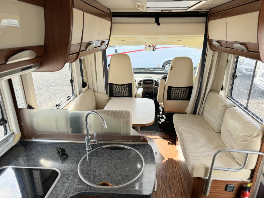 Hymer B654 4 berth 4 belts - fixed bed - a class motorhome for sale