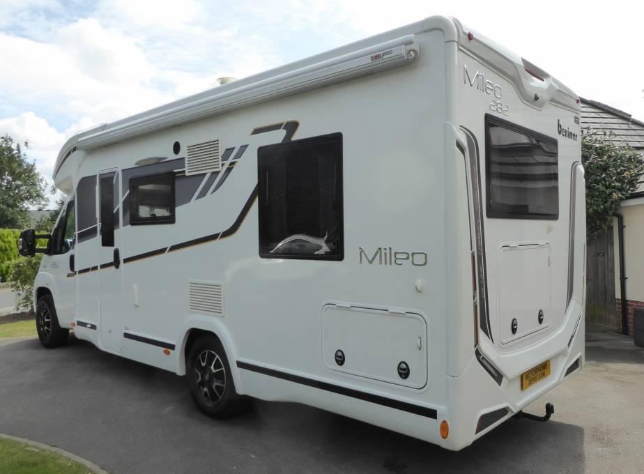 Benimar Mileo 282, 4 berth rear lounge rear garage coachbuilt motorhome
