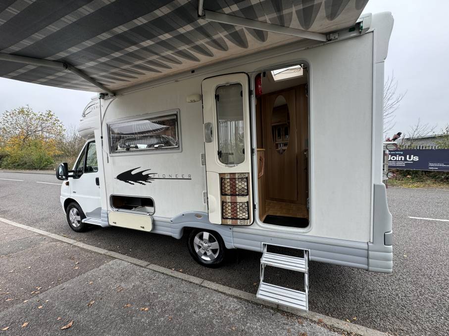 Autocruise Pioneer Tasman 2 berth motorhome end kitchen