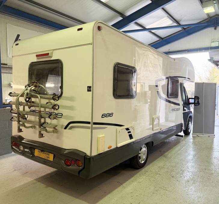 2012 Swift Escape 686 6 Berth 6 Travelling Belts rear lounge