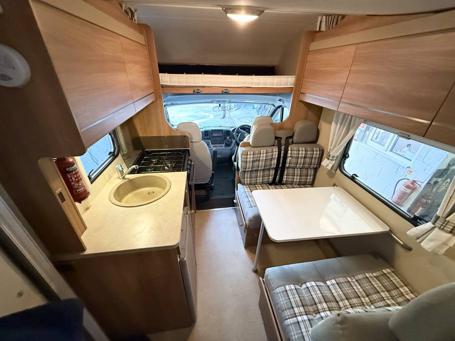 2012 Swift Escape 686 6 Berth 6 Travelling Belts rear lounge