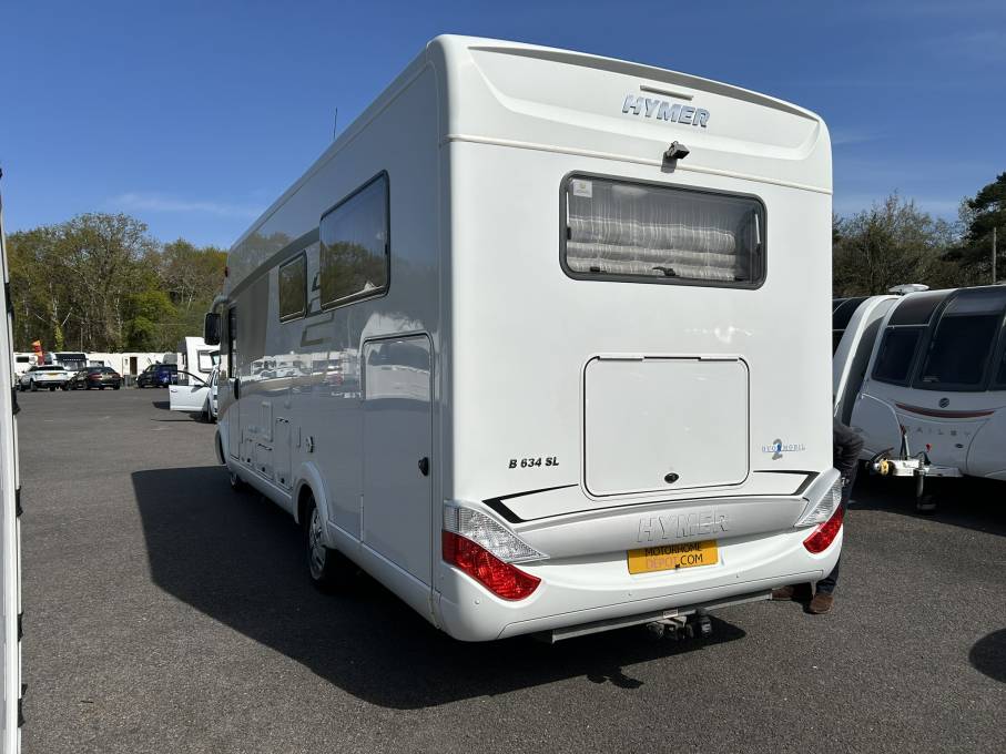 HYMER B634SL DUO MOBIL, AUTO, LARGE GARAGE, TRACKER, TOW BAR