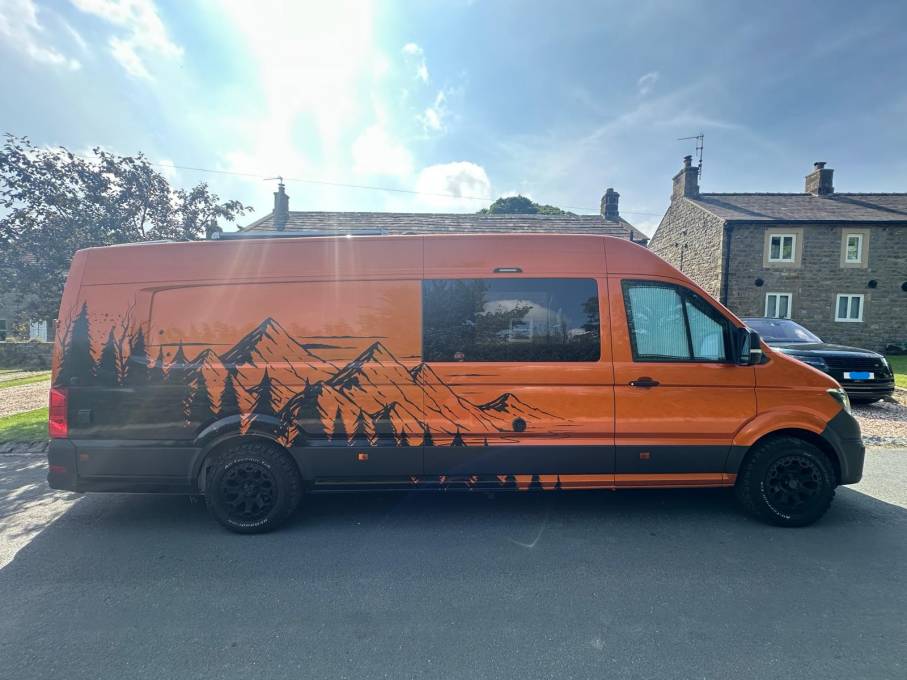 Volkswagen Crafter XLWB 2 berth rear fixed bed campervan conversion for ...