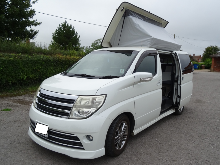 Nissan Elgrand Camper Van - 5 Seats - 2 Berth - Pop Top