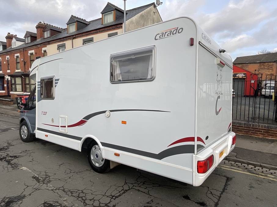 2008 Carado T337 (Hymer) 2 berth rear over garage bed low profile motorhome for sale