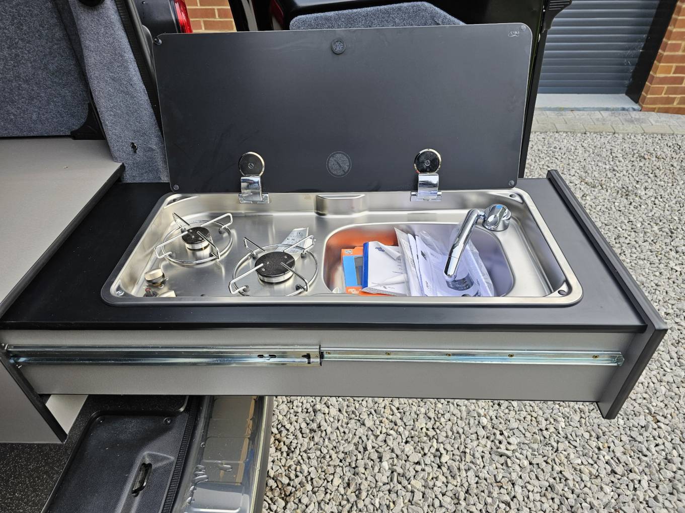 Vivaro combi camper 2 berth 2k 6 seats 6 belts 2021 slide out kitchen ...