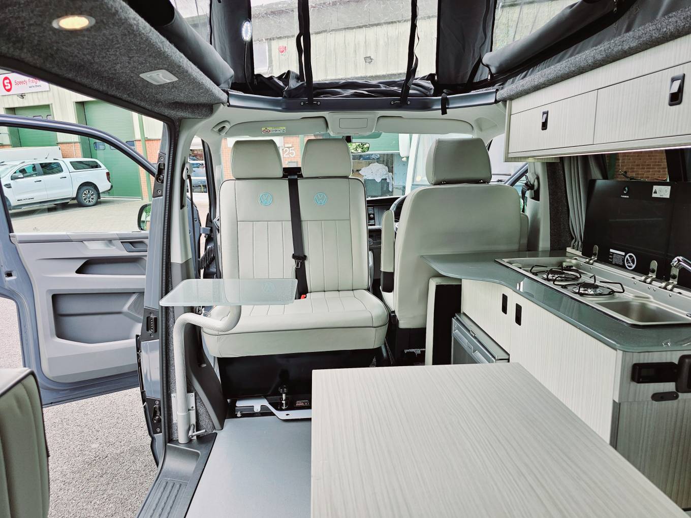 T6.1 Pop Top Cascade Camper Conversion 2022 3k SWB T28 4 Berth 7 Belts